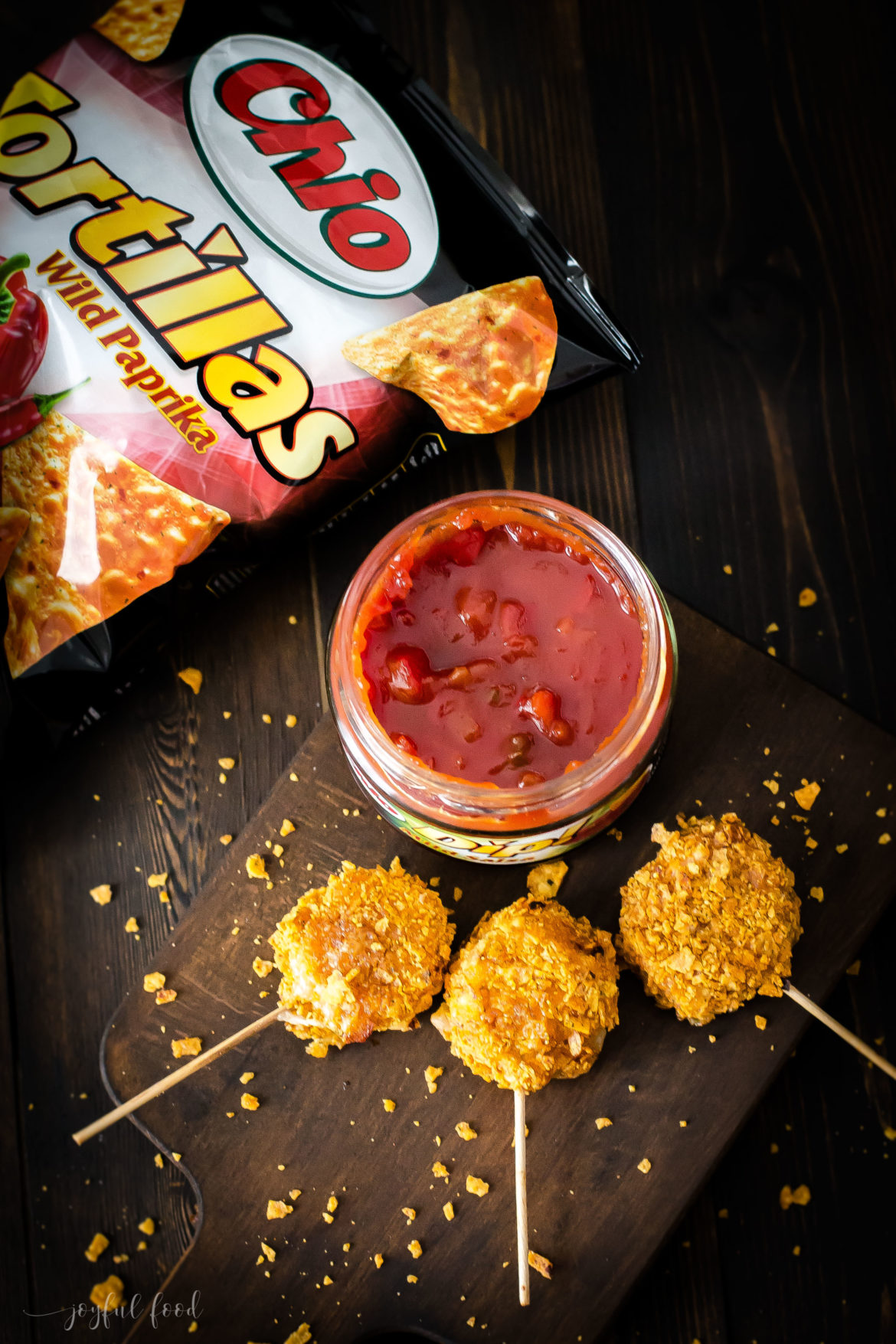 Cheesy Chicken Pops mit Chio Tortillas | Joyful Food